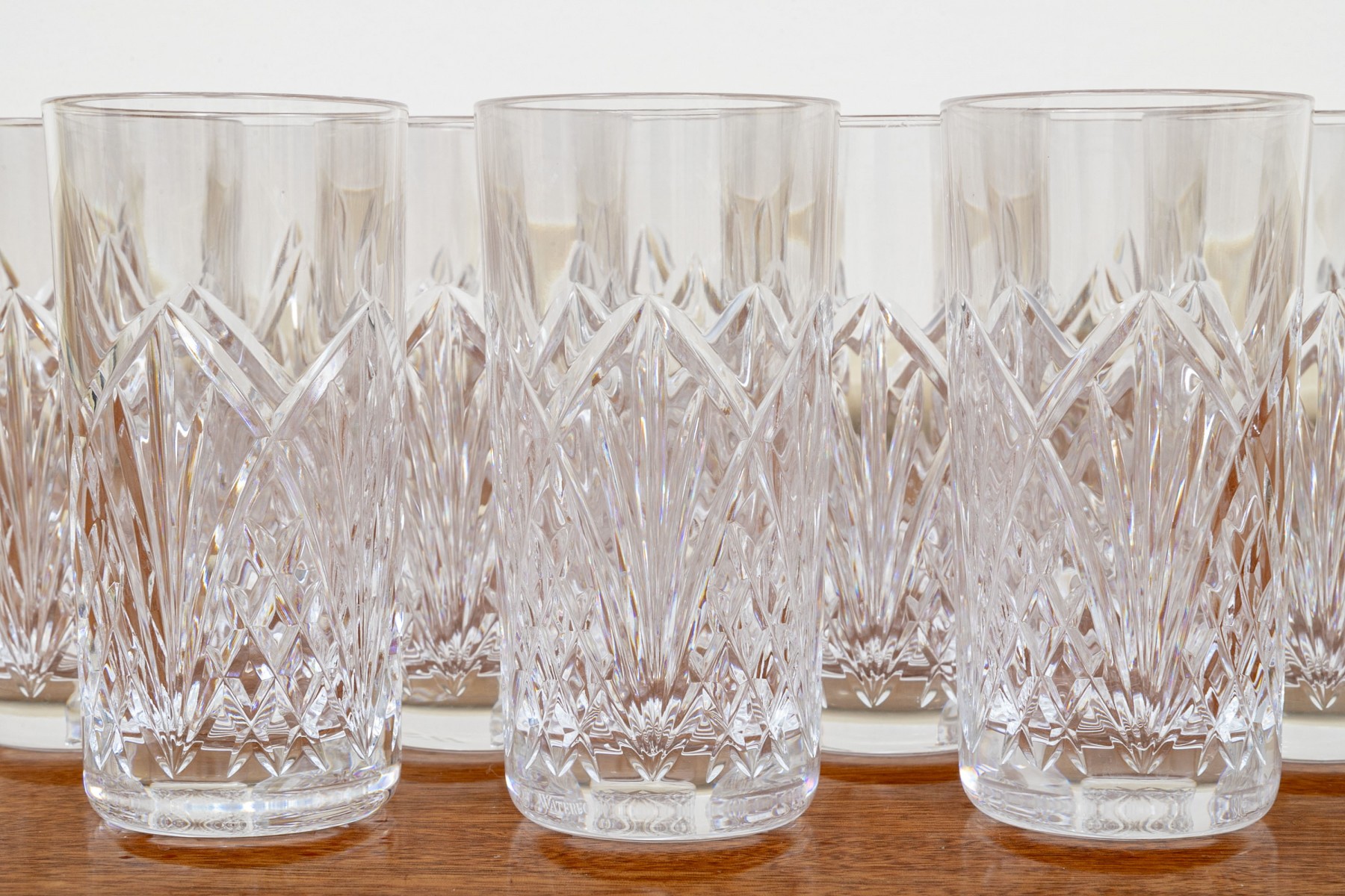 Set Of 12 Waterford Cut Crystal Water Glasses 242373 Black Rock Galleries